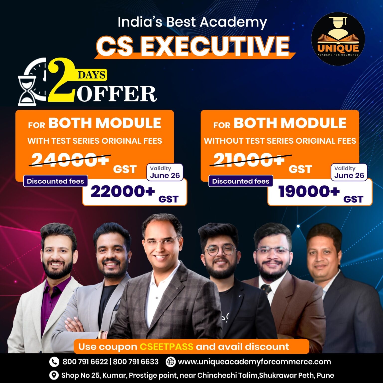 Unique Academy For Commerce | 11th, 12th Commerce | CA, CS Classes