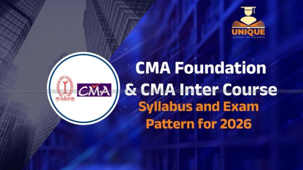 CMA Inter Complete Course Details for 2025 - Unique Academy For Commerce