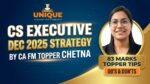 ICSI CS Executive June 2026 Time Table Released - Unique Academy For ...