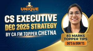 ICSI CS Executive June 2026 Time Table Released - Unique Academy For ...